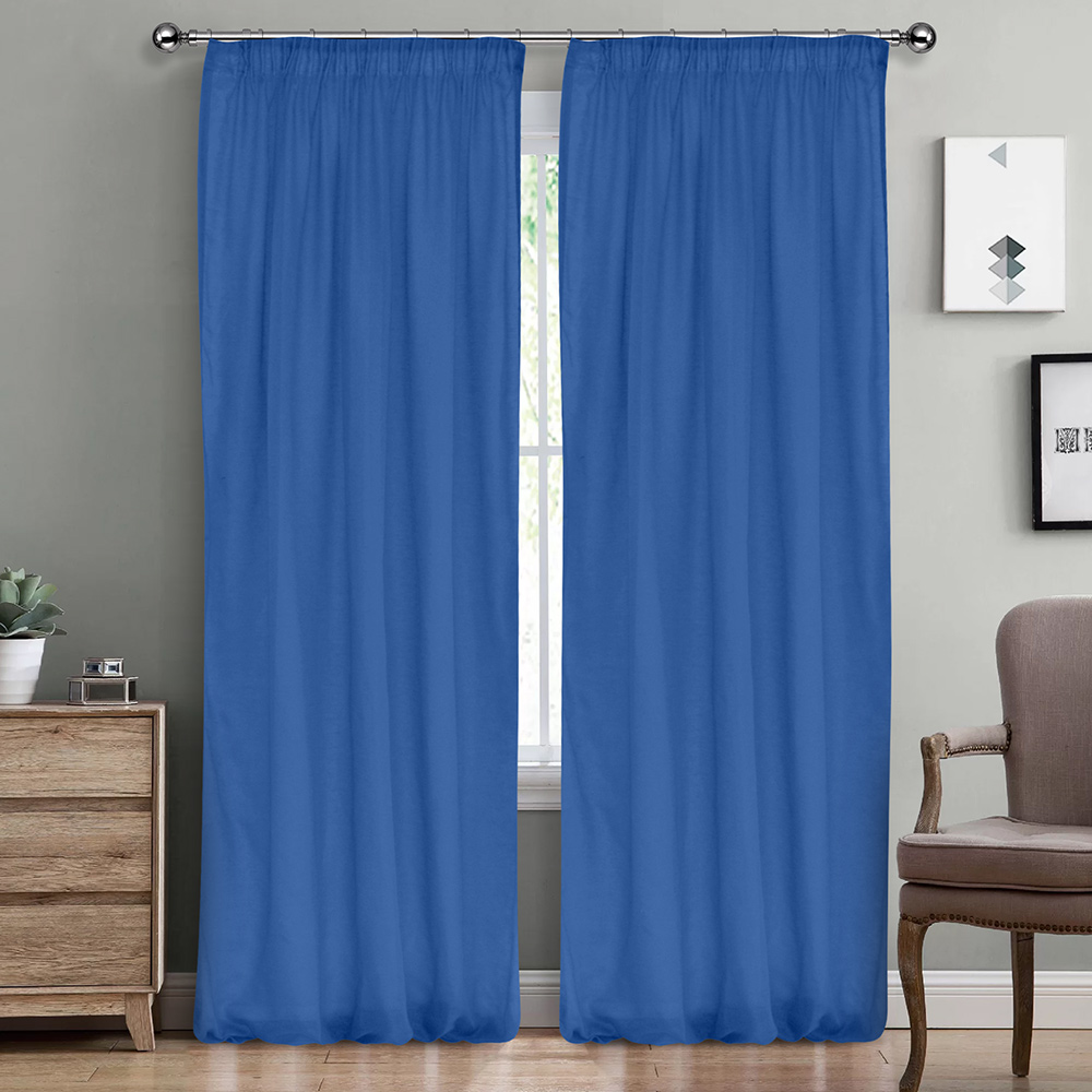 LINO ΚΟΥΡΤΙΝΑ LINE ΜΕ ΤΡΕΣΑ 604 BLUE 145X295 - Tserepis.gr
