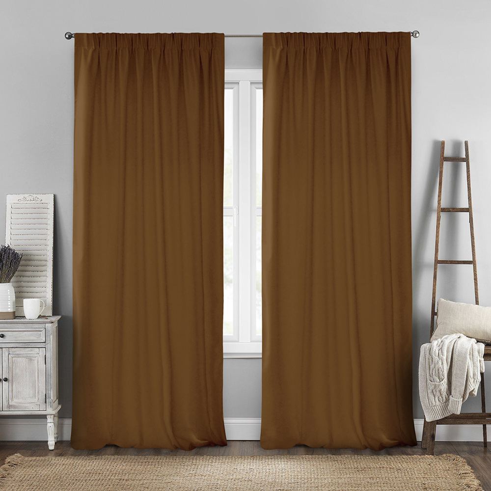 LINO ΚΟΥΡΤΙΝΑ RENAS ΜΕ ΤΡΕΣΑ 216 TABAC 140X280 - Tserepis.gr