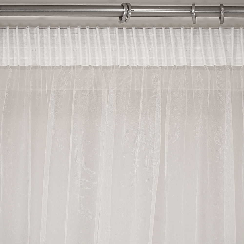 LINO ΚΟΥΡΤΙΝΑ RESIO WHITE ΜΕ ΤΡΕΣΑ 280X300 - Tserepis.gr
